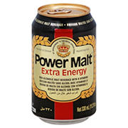 Power Malt Extra Energy Non-Alcoholic Malt Beverage - Shop Soda at H-E-B