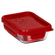 Pyrex 4-Lock 2 Cup Rectangle Storage with Red Lid - Shop Kitchen ...