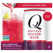 Q Hibiscus Ginger Beer 7.5 oz Cans - Shop Beer & Wine at H-E-B