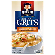 Quaker Cheddar Cheese Flavor Instant Grits Pouches - Shop Cereal ...
