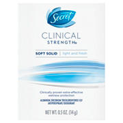 Secret Travel Size Clinical Strength Soft Solid Light & Fresh ...