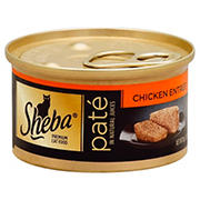 Sheba Premium Pate Cat Food Chicken Entree in Natural Juices - Shop ...