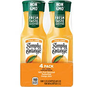 Simply Orange Pulp Free 100% Orange Juice 11.5 oz Bottles - Shop Juice ...