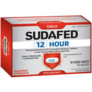 Sudafed Non-Drowsy 24 Hour 240 mg Long-Acting Nasal Decongestant ...