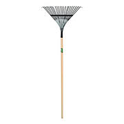 Union Tools 22-Tine Steel Leaf Lawn Rake with Wood Handle - Shop Patio ...
