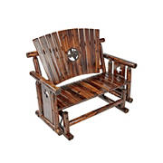 United General Supply Char-Log Medallion Double Glider - Shop Patio ...