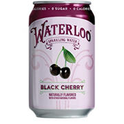Waterloo Black Cherry Sparkling Water - Shop Water at H-E-B