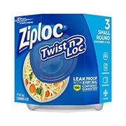 Ziploc Twist 'n Loc Mini Round Containers with Lids - Shop Food Storage ...