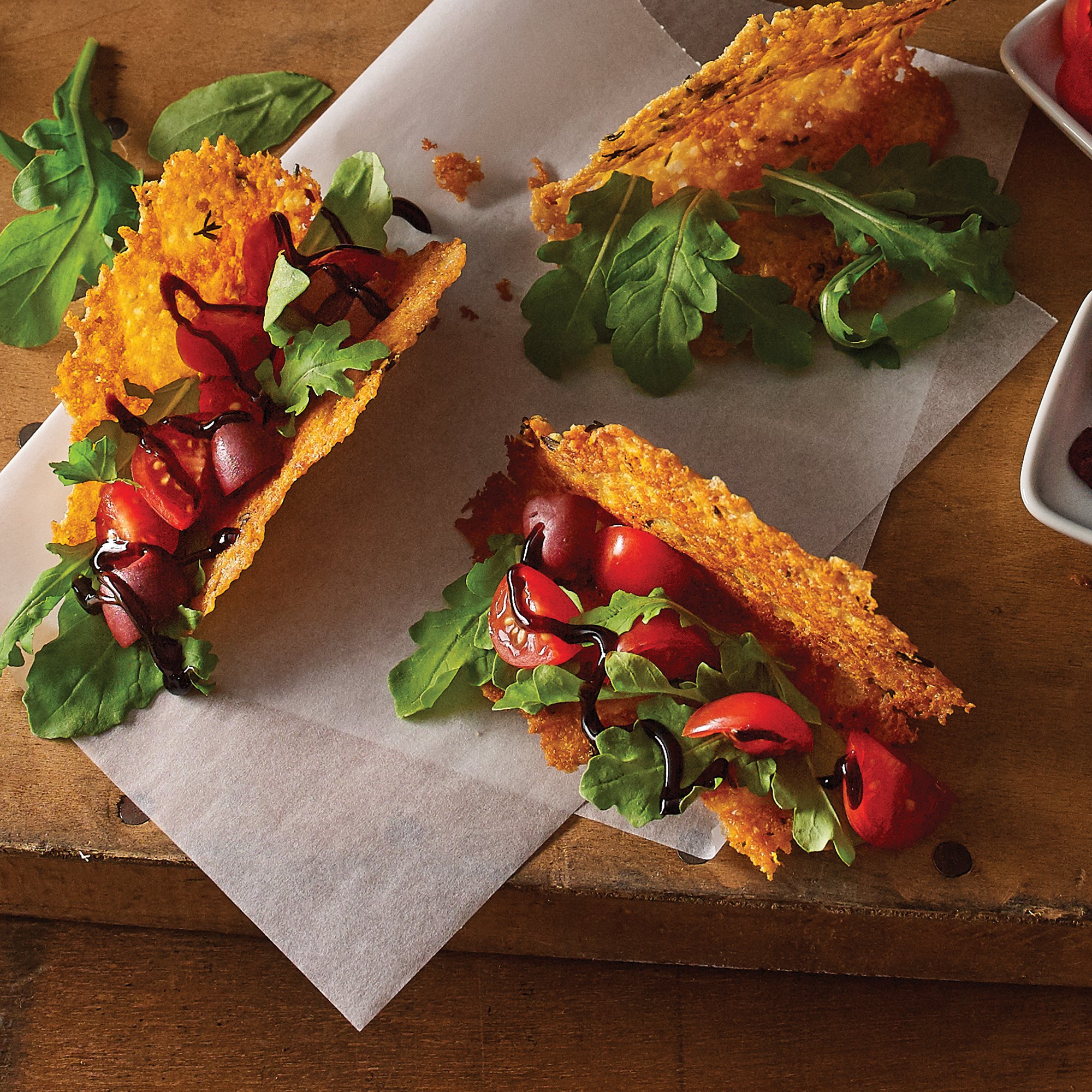 Asiago Fricos with Arugula Recipe from H-E-B