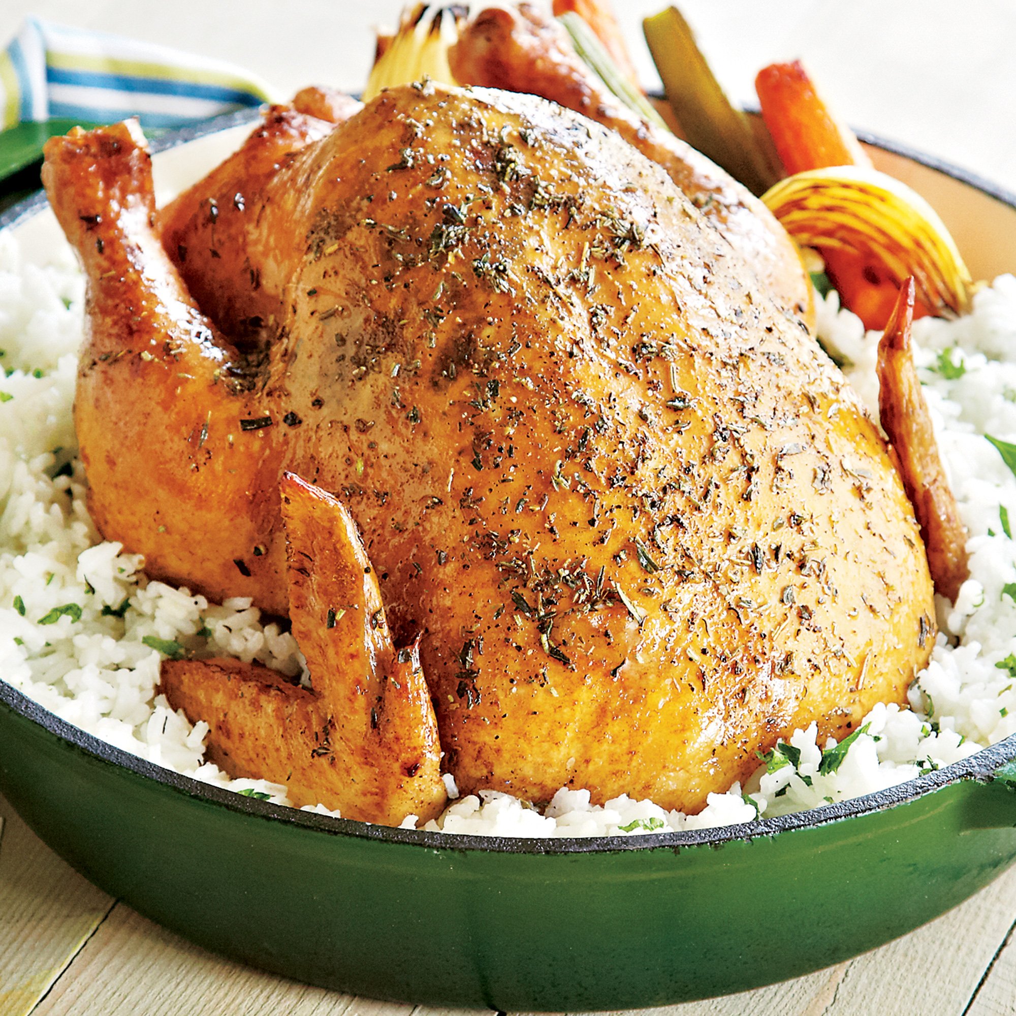 Easy Chicken Over Rice Recipe from H-E-B