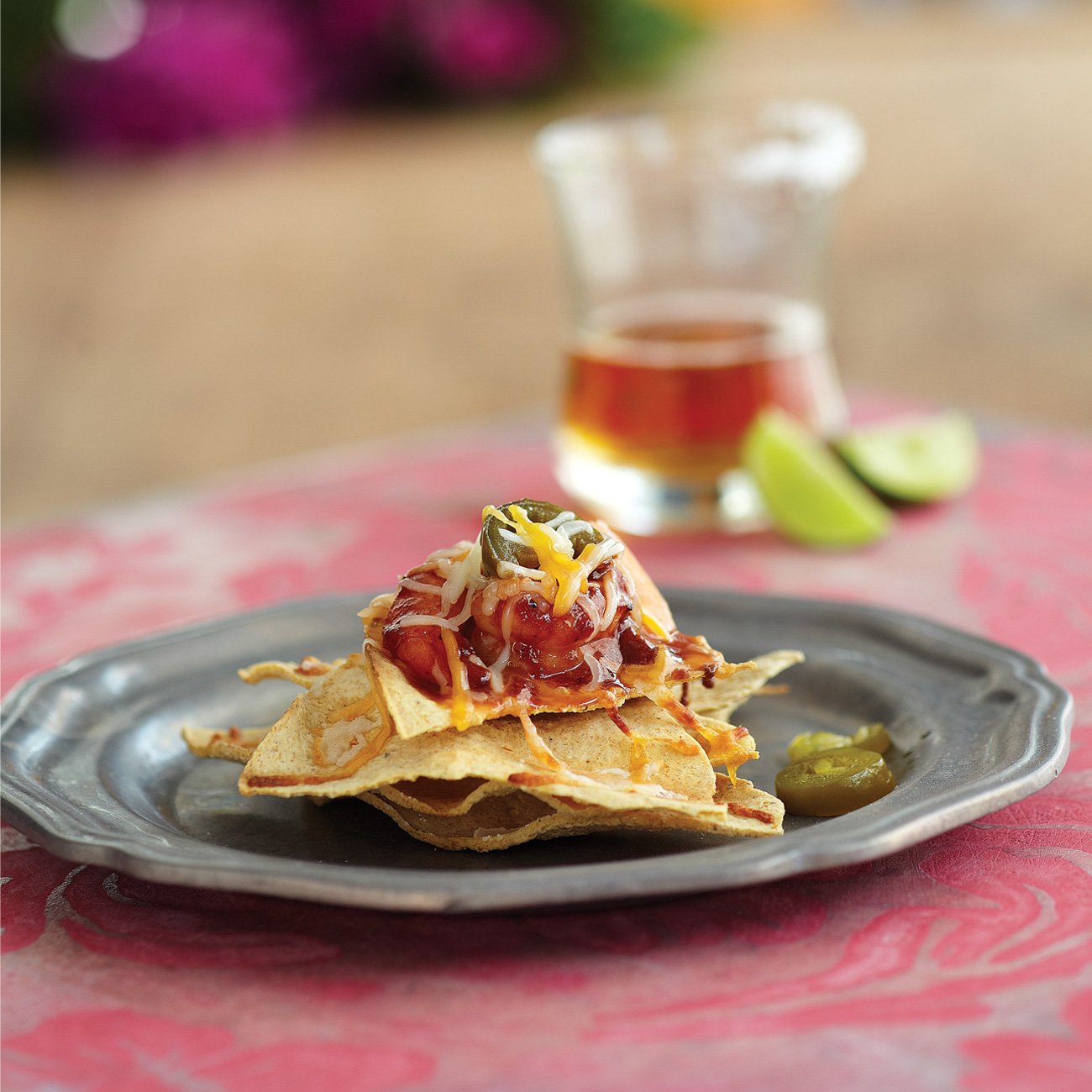 Fiery Grilled Shrimp Nachos Recipe from H-E-B