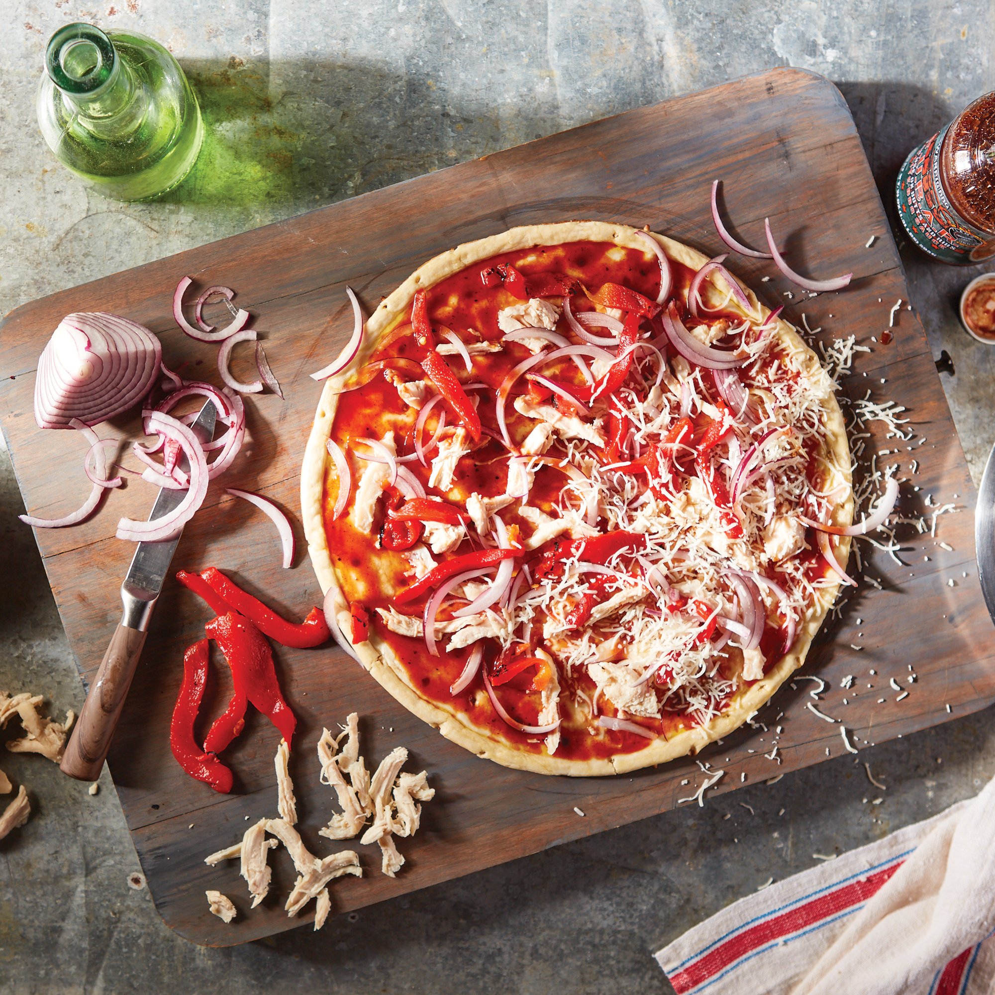 FUBAR-BQ Chicken Pizza Recipe from H-E-B