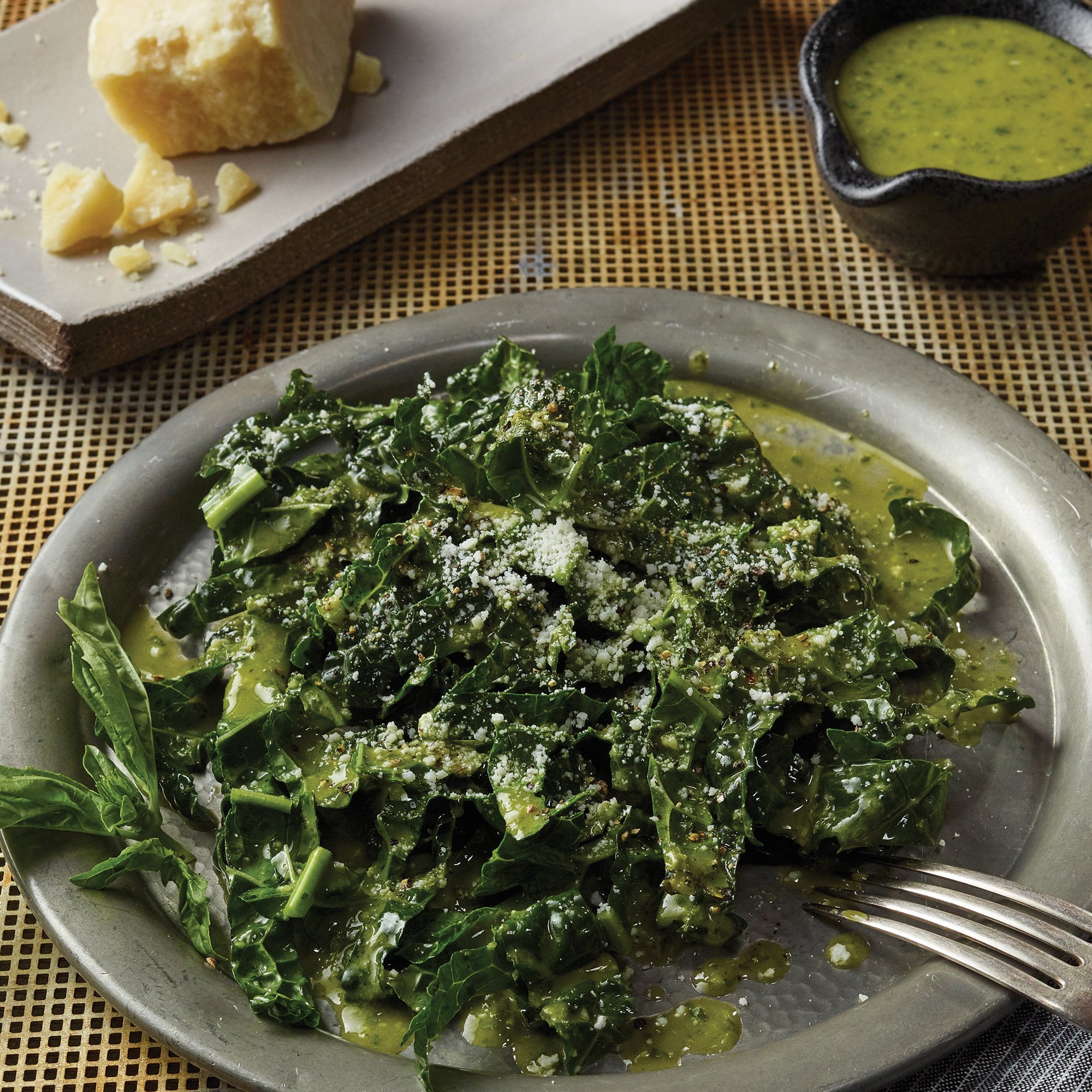 Kale, Basil and Pecorino Salad Recipe from H-E-B